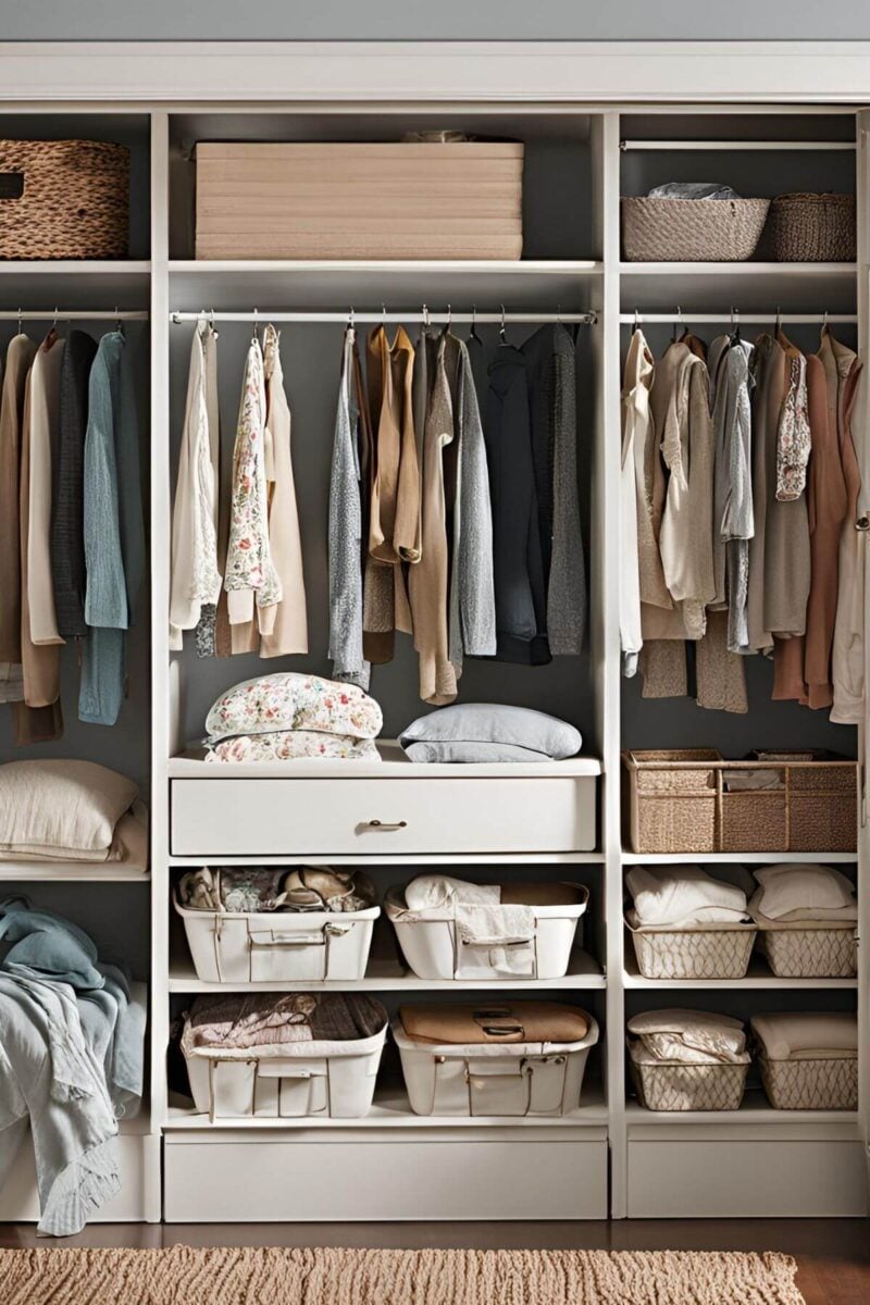 13 Brilliant Ways to Declutter Your Clothes Closet | Montana Happy