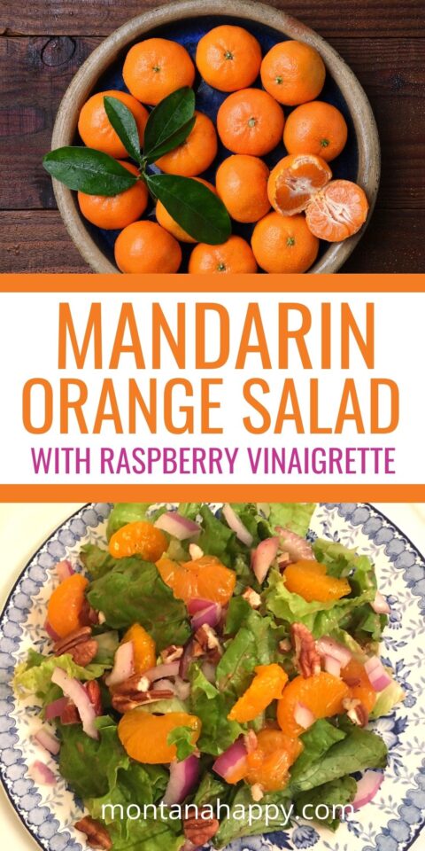 The BEST Mandarin Orange Salad with Raspberry Vinaigrette | Montana Happy