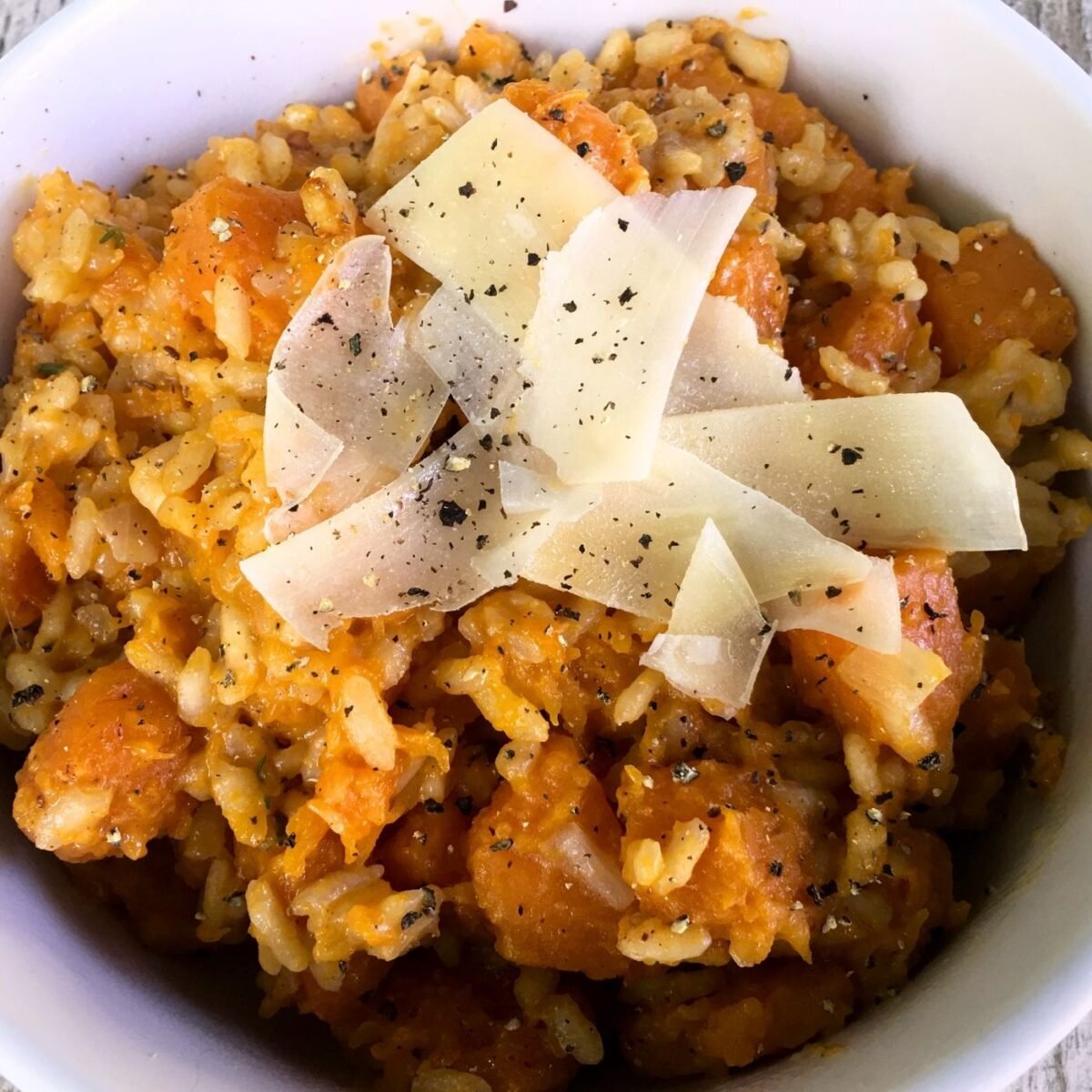 The BEST Parmesan Butternut Squash Risotto | Montana Happy