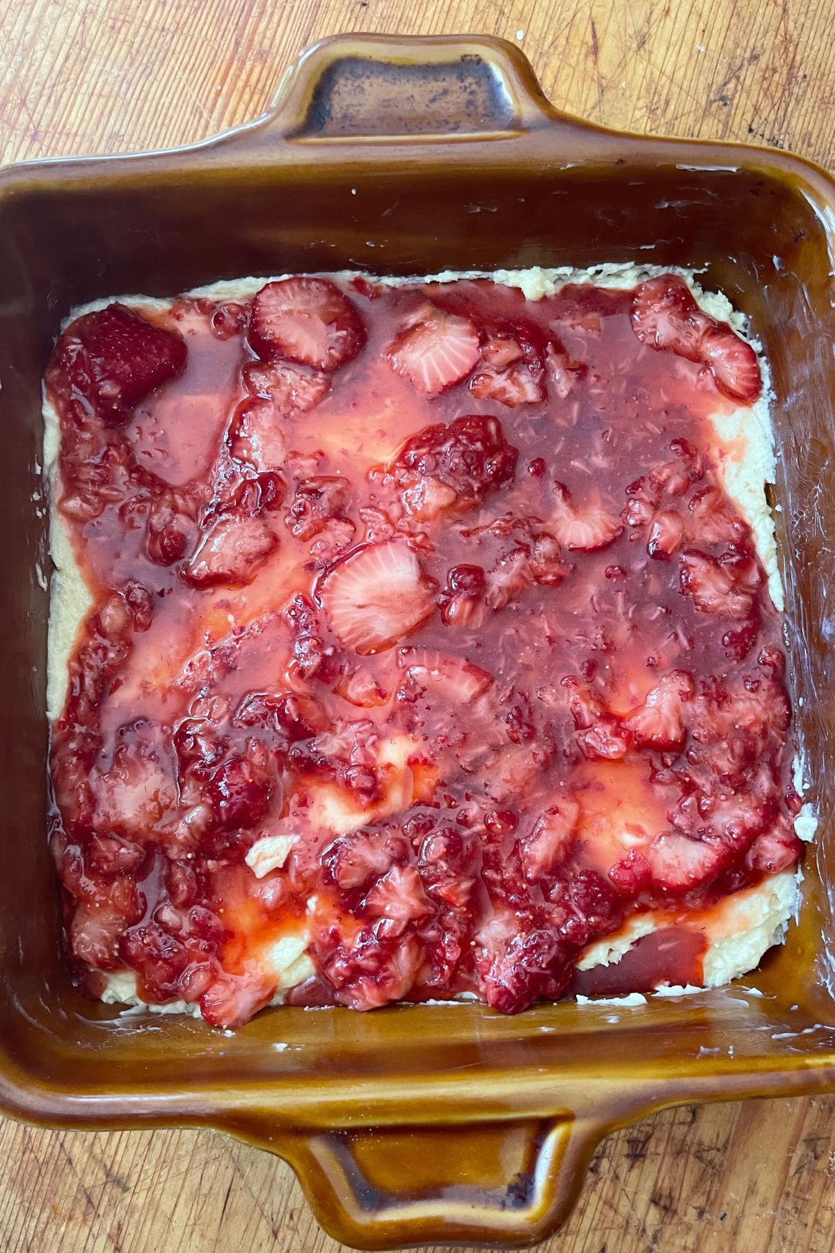 The Best Strawberry Spoon Cake! Easy Recipe | Montana Happy