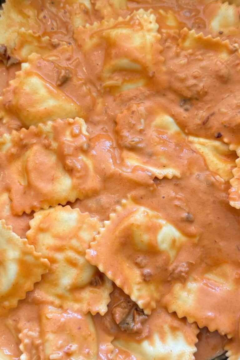 The BEST Cheese Ravioli with Pink Sauce | Montana Happy