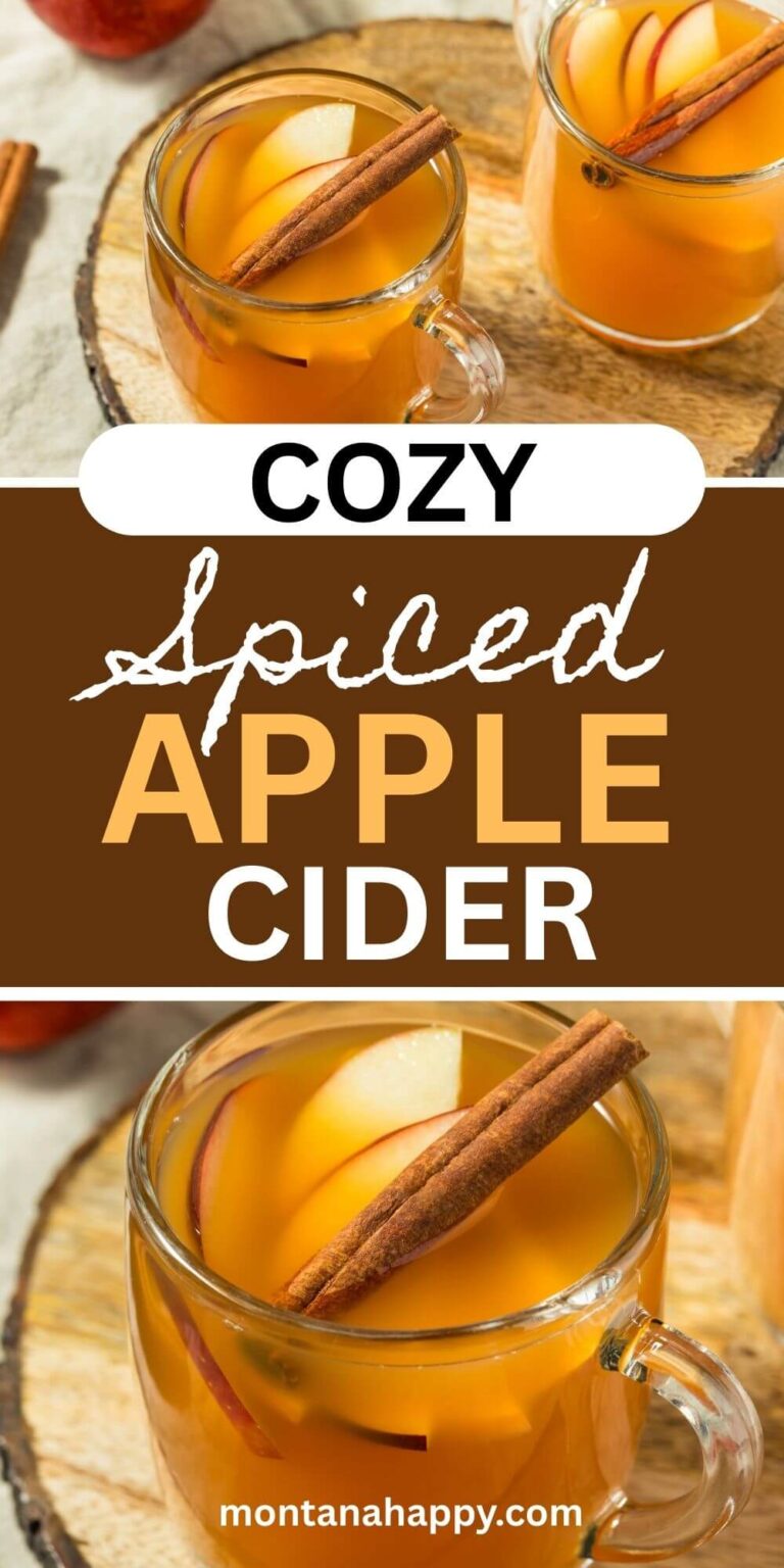 Cozy Fall Spiced Apple Cider Recipe | Montana Happy